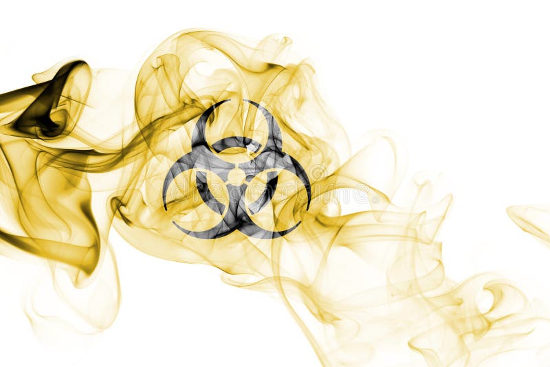 Biohazard smoke sign stock photo. Image of chemical - 107497696