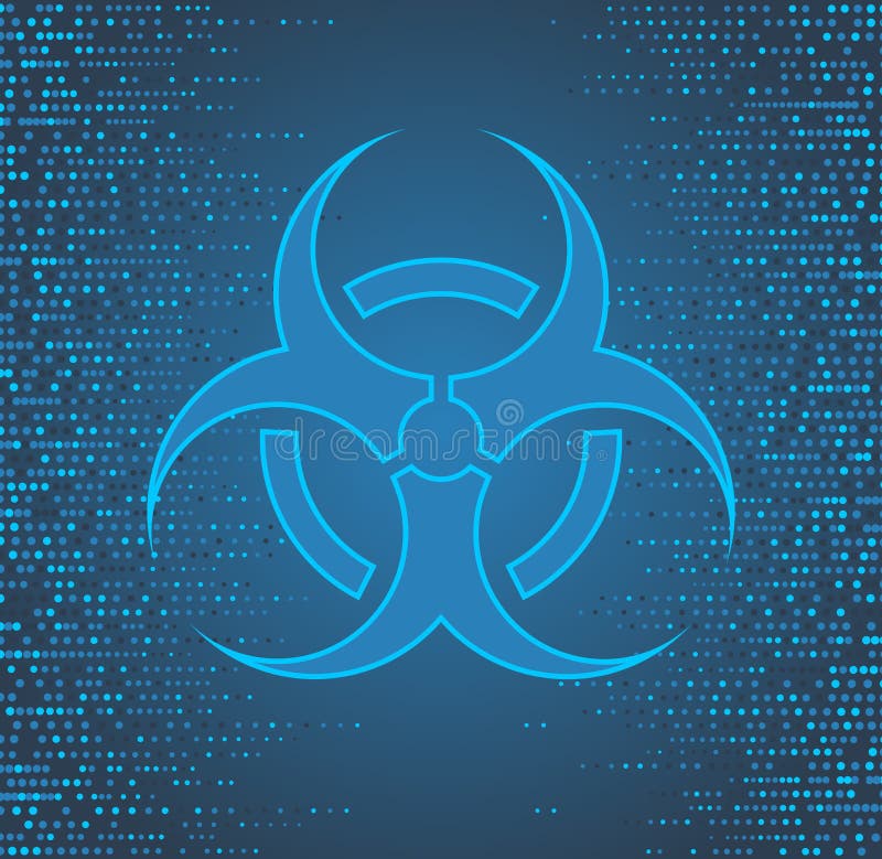 Blue Biohazard Logo