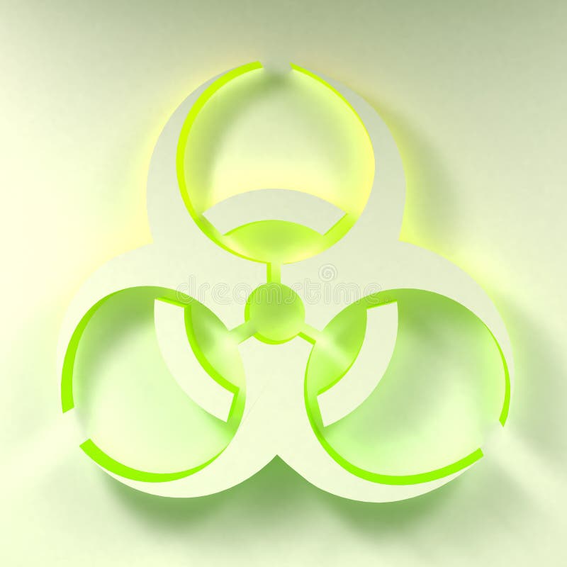 Biohazard Symbol Illustration Stock Illustration - Illustration of ...