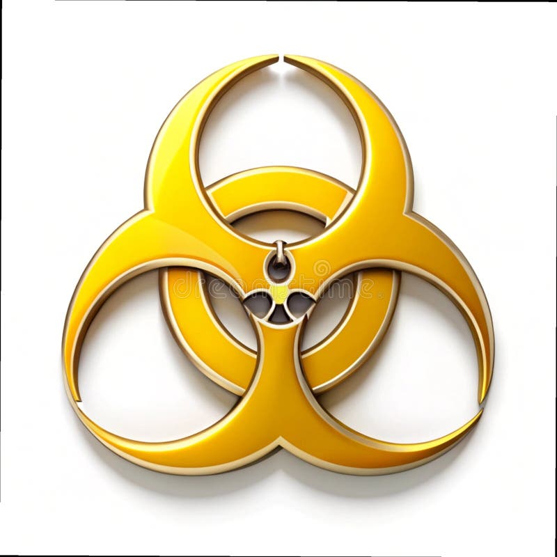 Biohazard symbol isolated stock illustration. Illustration of design ...