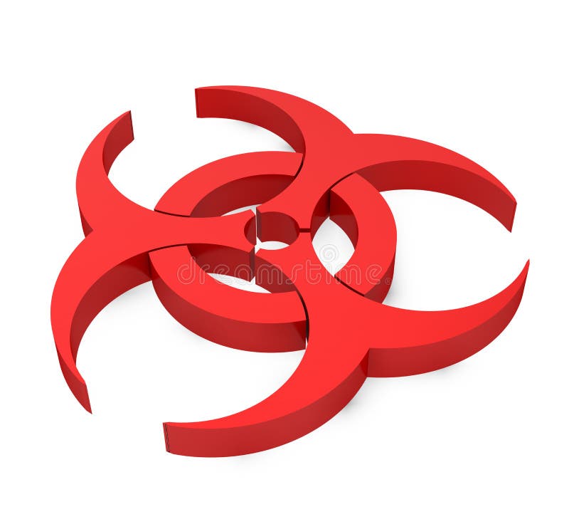 Biohazard Symbol Isolated stock illustration. Illustration of ...