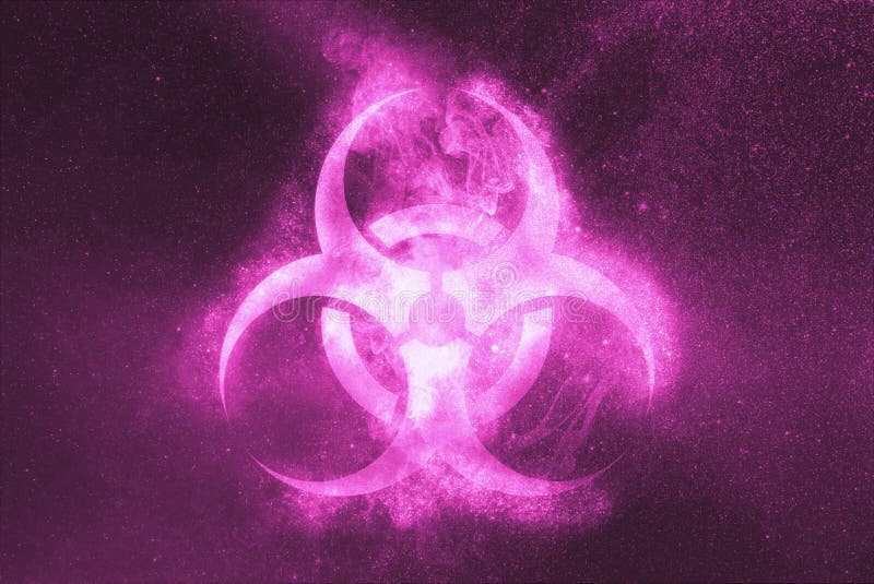 Purple Biohazard Wallpaper