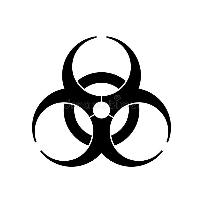 Biohazard symbol sign stock illustration. Illustration of protect ...