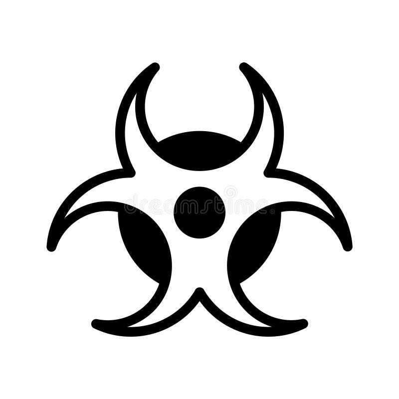 Biohazard stock vector. Illustration of toxic, alert - 338954115