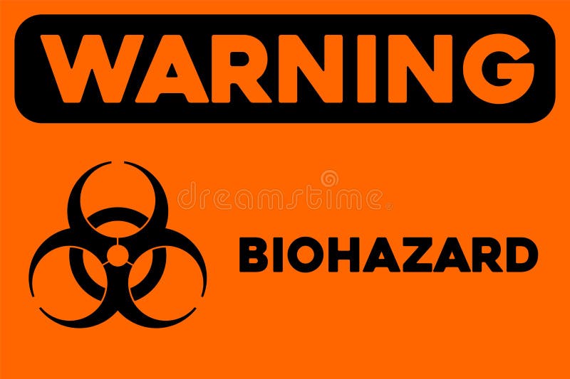 Biohazard warning sign stock vector. Illustration of infection - 312515178