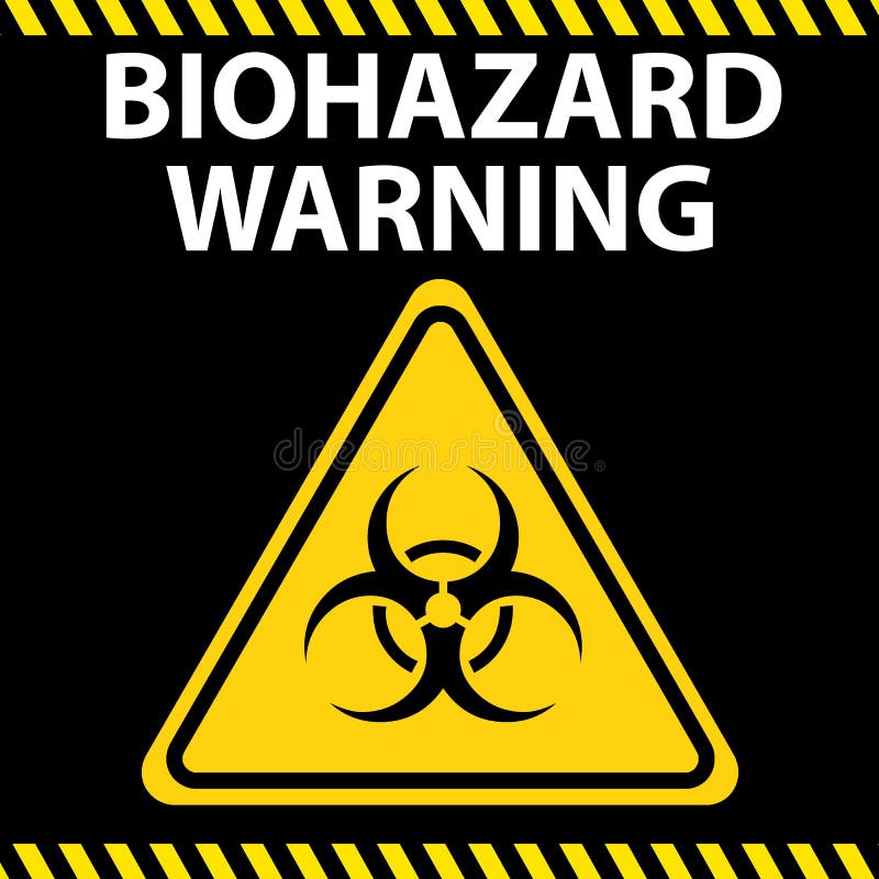 Biohazard Warning Symbol for COVID-19 Stock Illustration - Illustration ...