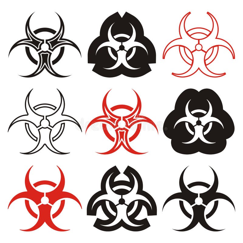 Biohazard symbol stock vector. Illustration of biohazard - 30442512
