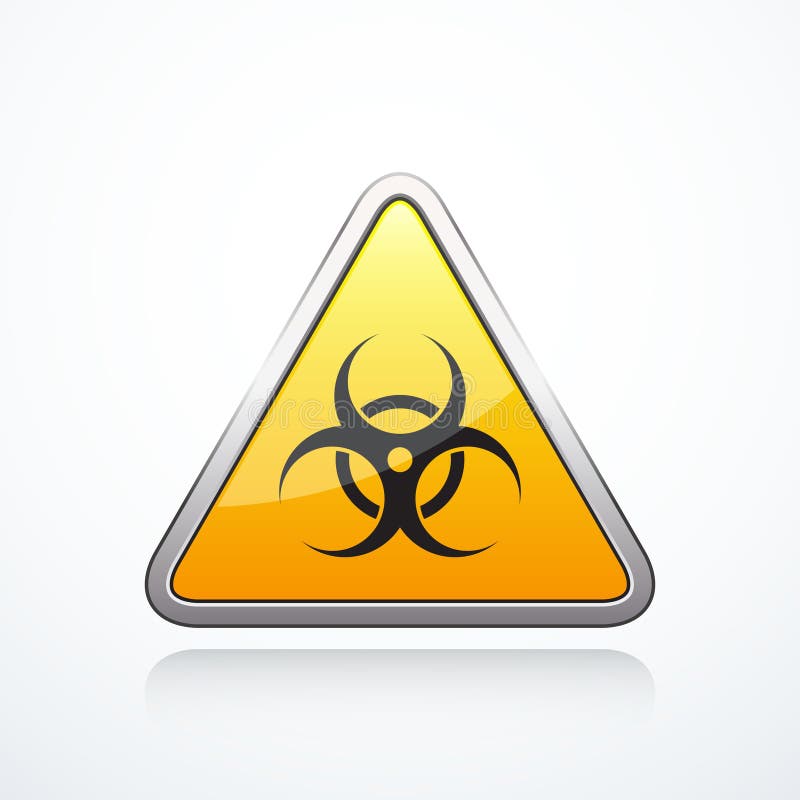 Biohazard triangle sign stock vector. Illustration of virus - 102324957