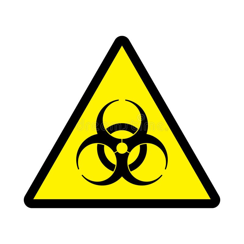 Biohazard Triangle Symbol Sign Stock Vector - Illustration of biohazard ...