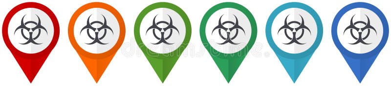 Biohazard Icons Flat Design Stock Illustrations – 2,309 Biohazard Icons ...