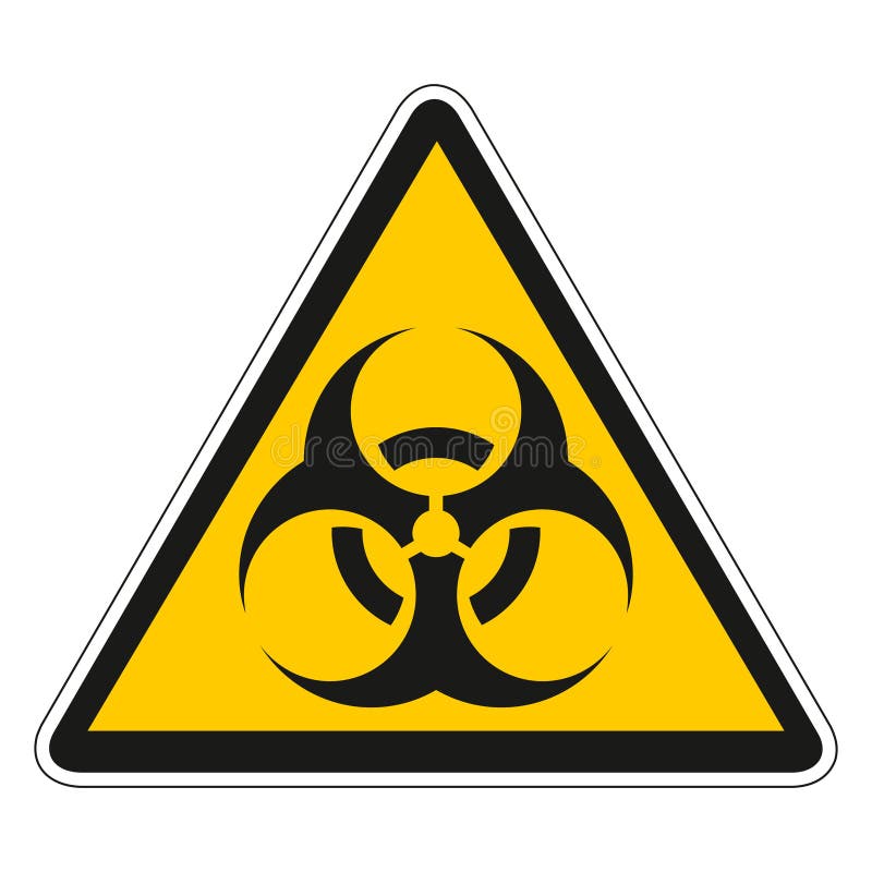 Biohazard triangle sign stock vector. Illustration of virus - 102324957