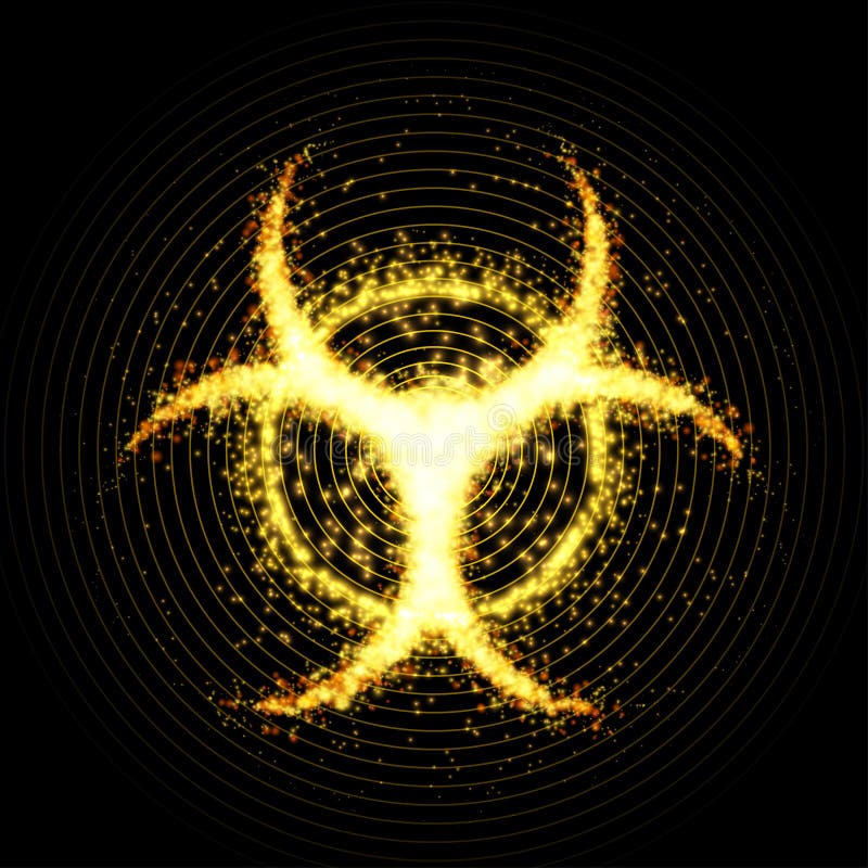 Biohazard Warning, Abstract Background. Vector Illustration. Stock ...