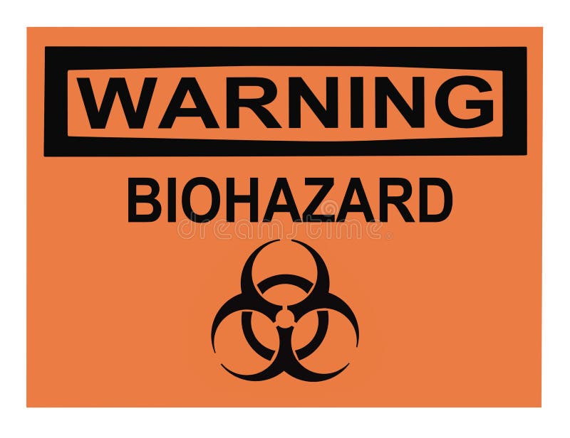 Linen Printable Sign Biohazard Labels