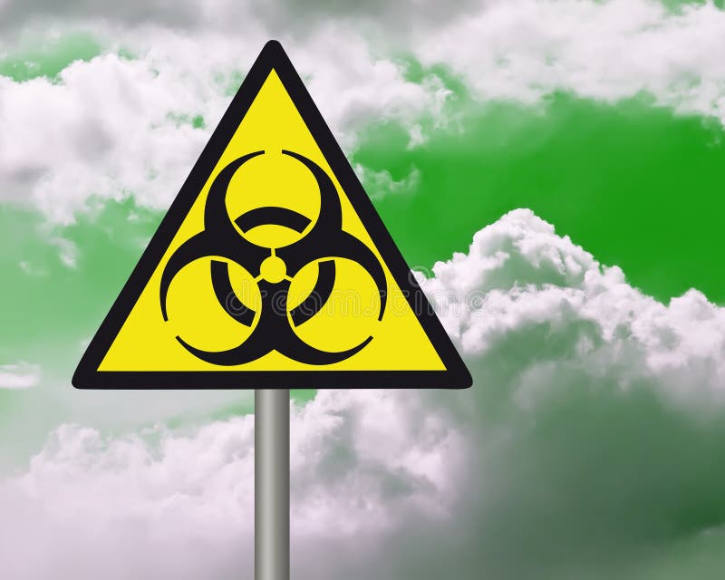 Biohazard warning sign. stock illustration. Illustration of beware ...