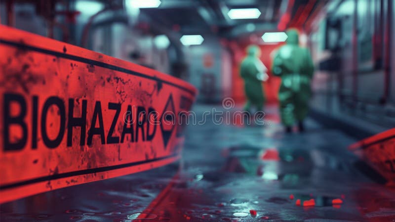 The Biohazard Warning Sign.AI Generated Image Stock Photo - Image of ...