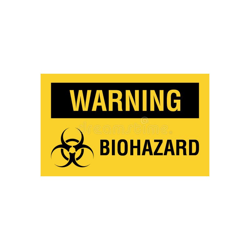 Biohazard Warning Sign Icon Vector Design Template. Stock Vector ...