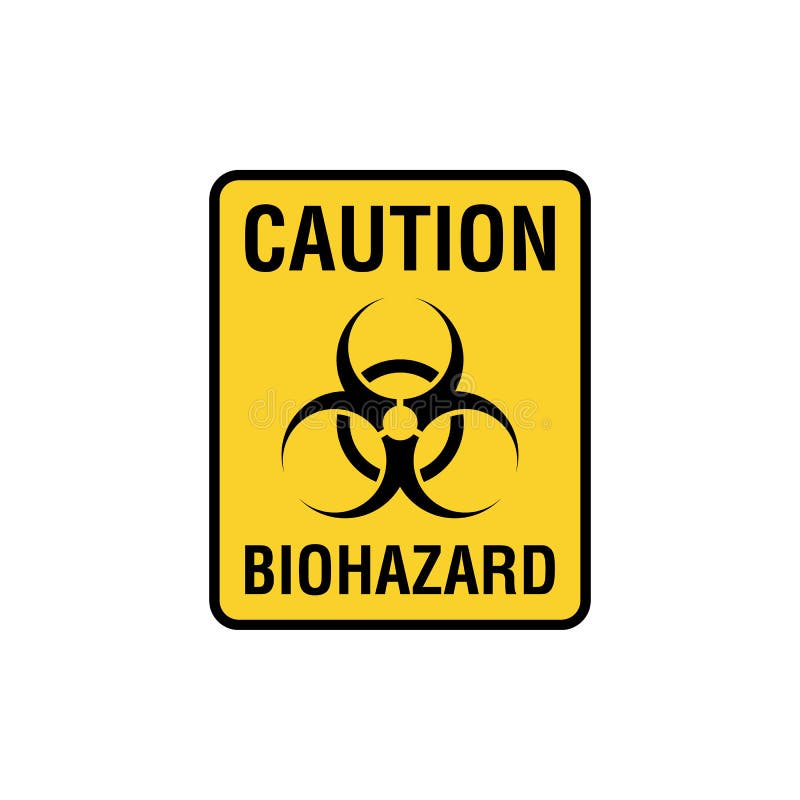 Biohazard Warning Sign Icon Vector Design Template. Stock Vector ...