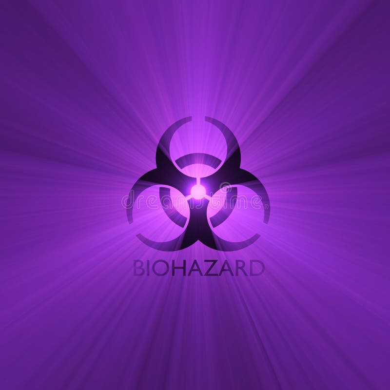 Biohazard Symbol Wallpaper Purple