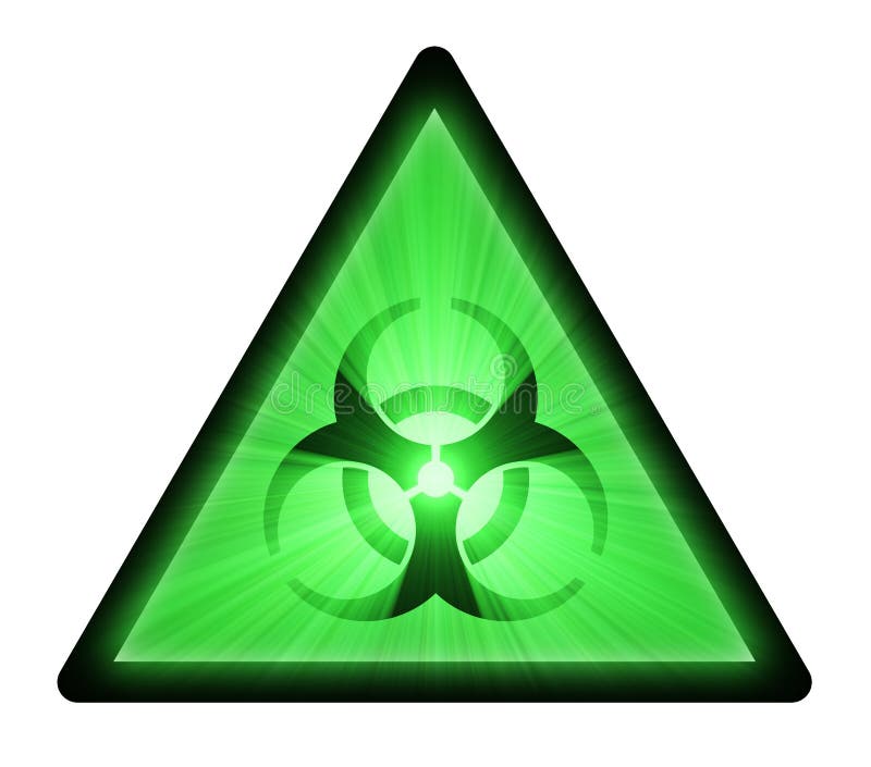 Radioactive Bio Hazard Logos 4 Pack Of Flammable, Biohazard,