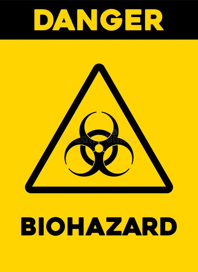 Biohazard warning sticker stock illustration. Illustration of alarm ...