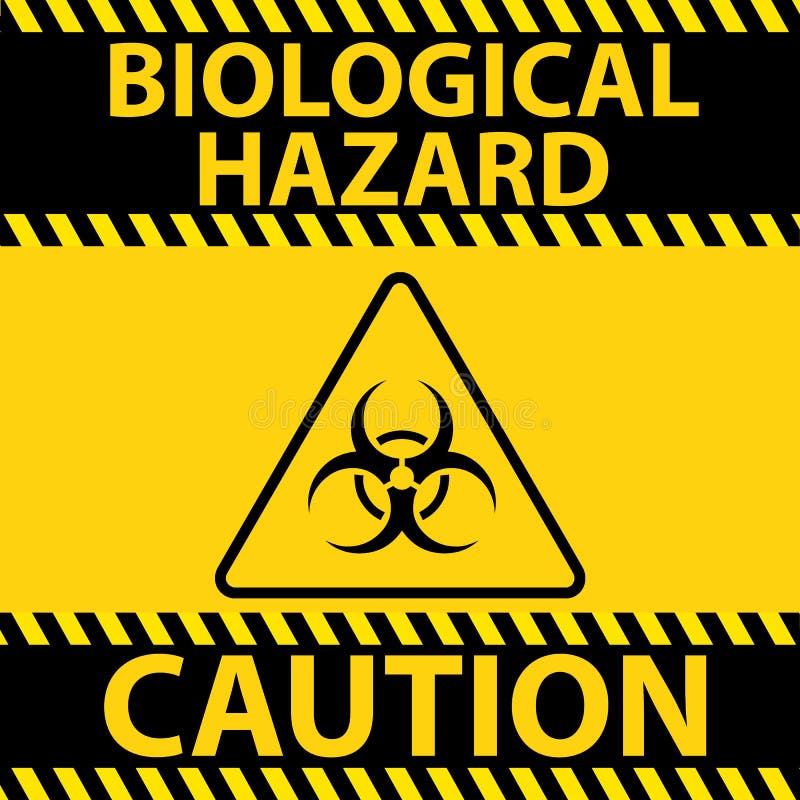 Biohazard Warning Symbol for COVID-19 Stock Illustration - Illustration ...