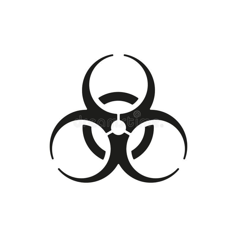 Biohazardsymbolen Biohazardsymbol Plant Vektor Illustrationer ...