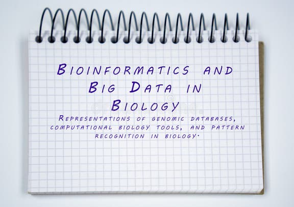 Bioinformatics and Big Data in Biology Stock Illustration ...