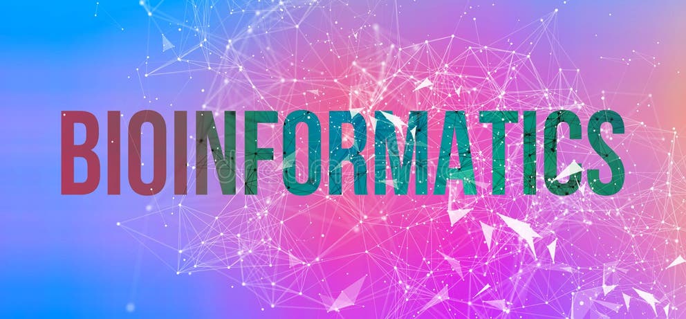 Bioinformatics Theme with Abstract Network Lines Stock Image - Image of ...