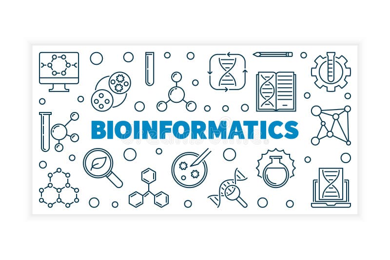 Bioinformatics stock vector. Illustration of align, laboratory - 41094143