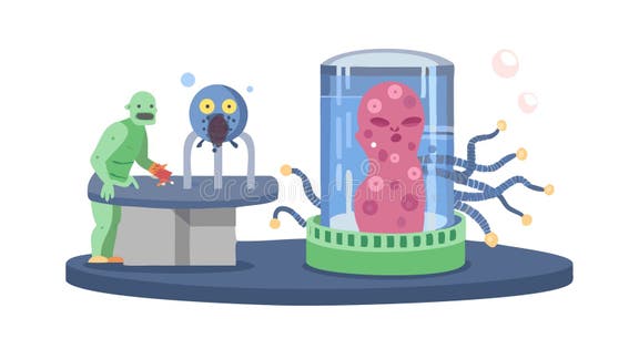 Biolab Creature Research, Genetic Engineering and Study, Vector Design ...