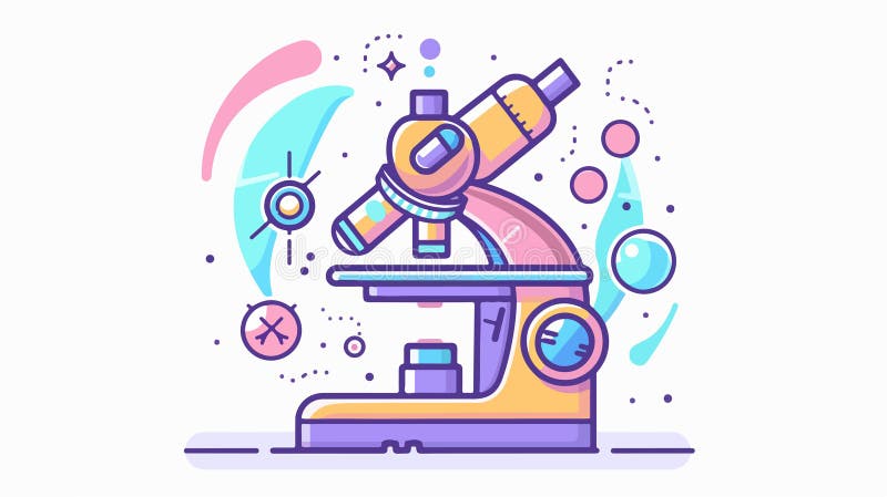 Biologic Microscope Slide Icon for Medical Presentations and Research ...