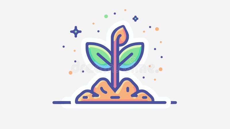 Biologic Plant Icon for Graphic Design Projects and Science ...