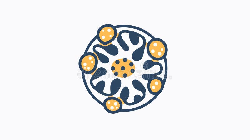 Biological Animal Cell Icon for Science Education and Research Stock ...