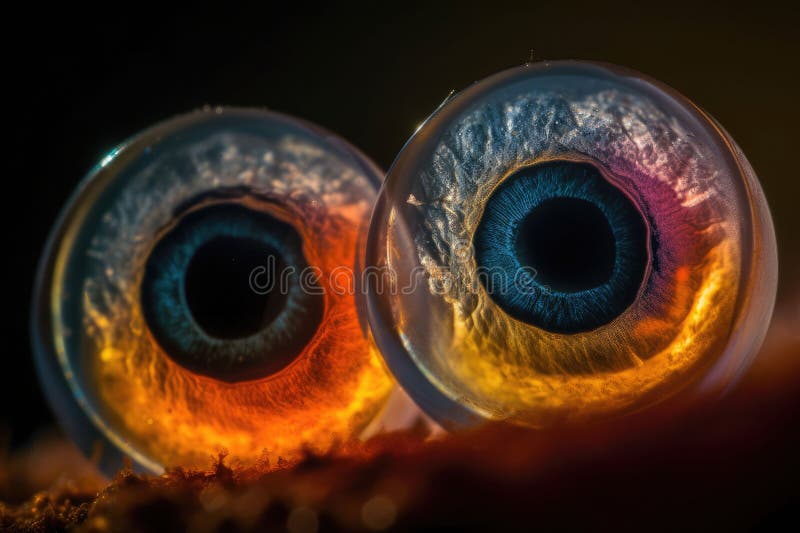 Biological Cells Under a Microscope. the Microorganisms Microbes ...