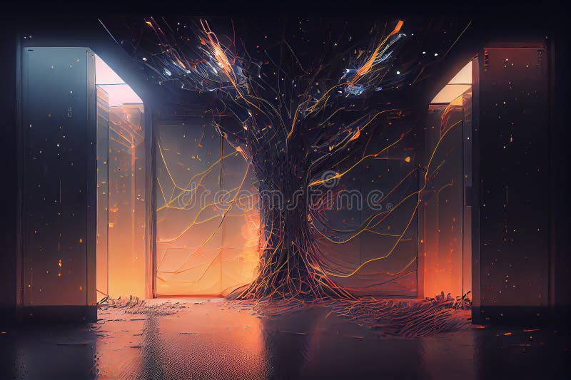 Biological Computing or Biocomputing Stock Illustration - Illustration ...