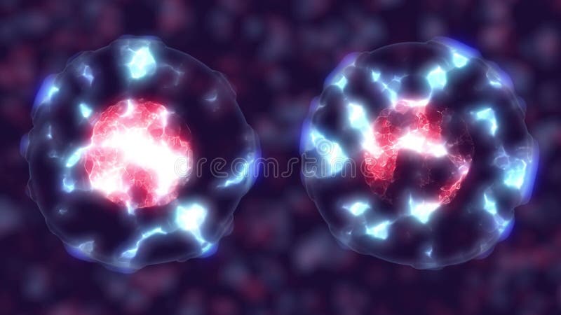 Biological Concept - Cells Under a Microscope. Cell Division. Cellular Therapy Stock Footage ...