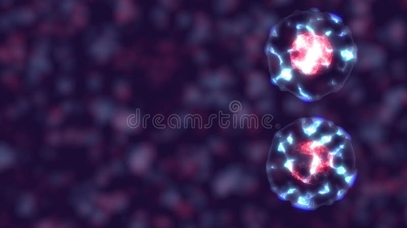 Biological Concept - Cells Under a Microscope. Cell Division. Cellular ...