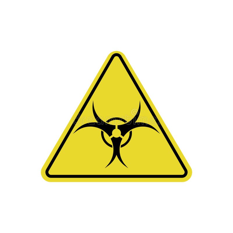 Biological Danger Sign Icon Vector Stock Vector - Illustration of ...