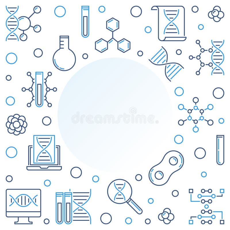 Biological Engineering and Science Vector Minimal Line Frame Stock ...