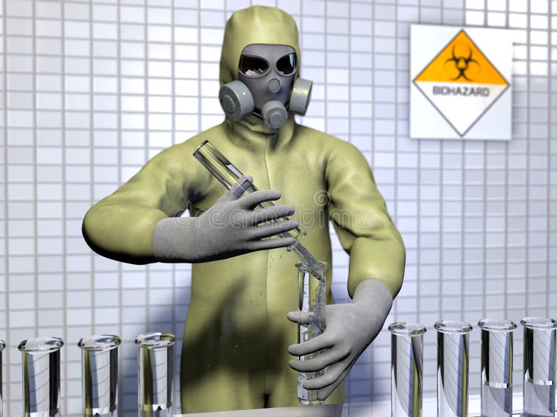 Scientific experiment stock illustration. Illustration of person - 26487265