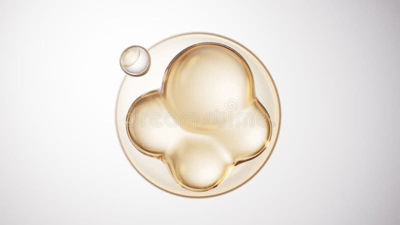 Biological Golden Molecule with Bubble Background, 3d Rendering Stock Video - Video of rendering ...