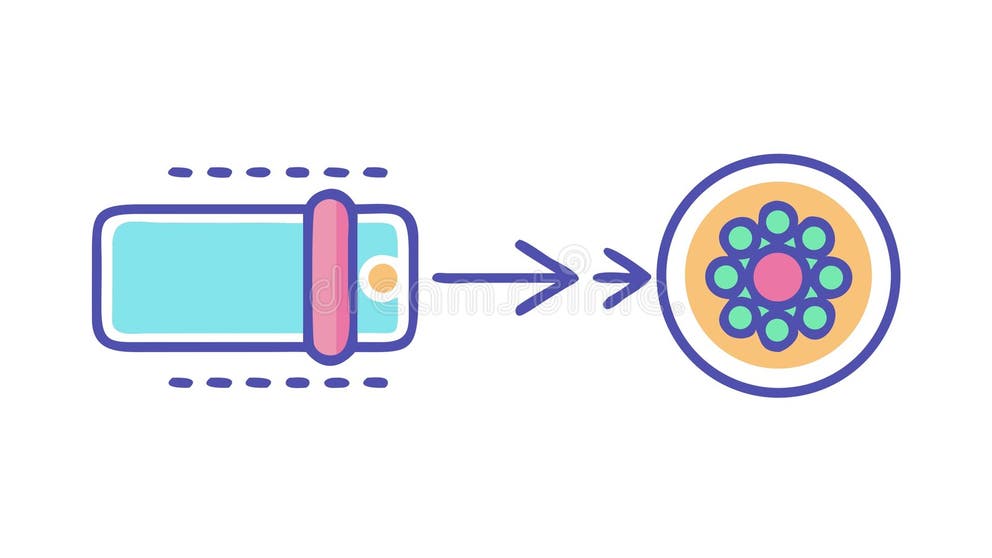 Biological Growth. Capsule Developing into a Multicellular Structure ...
