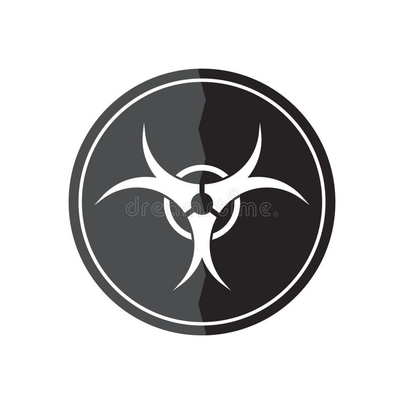 Biological Hazard Icon in Colored Circle Vector Stock Vector ...