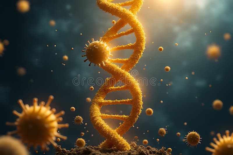 Biological Interaction Study Laboratory Illustration Macro Environment ...