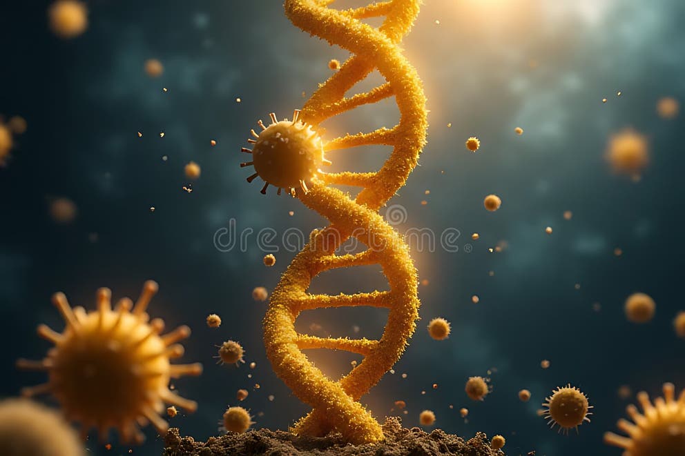 Biological Interaction Study Laboratory Illustration Macro Environment ...