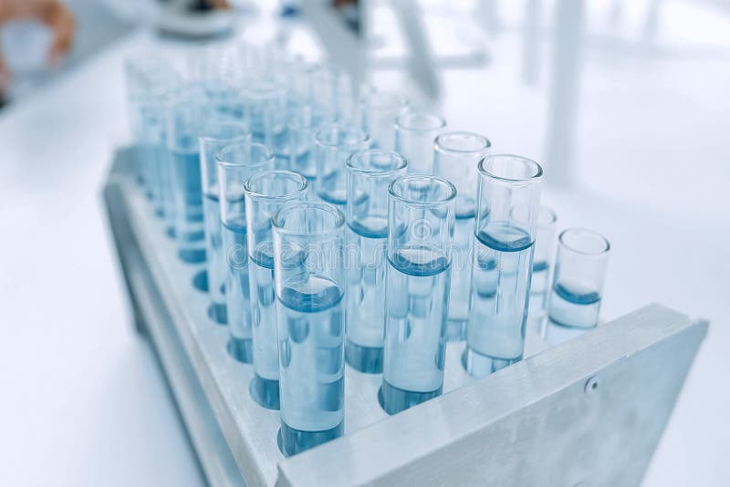 Biological Laboratory Worker in the Background Stock Image - Image of ...