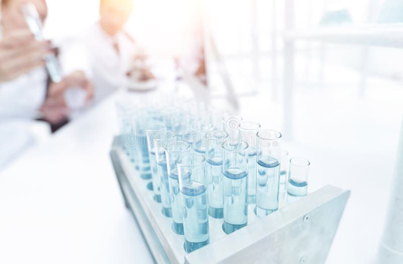 Biological Laboratory Worker in the Background Stock Image - Image of ...