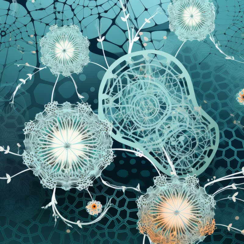 Biological Microcosm: a Scientific Illustration with Iot Background ...