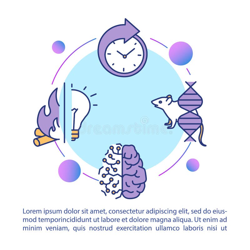 Biological Process Regulation Concept Icon with Text. Evolution and ...