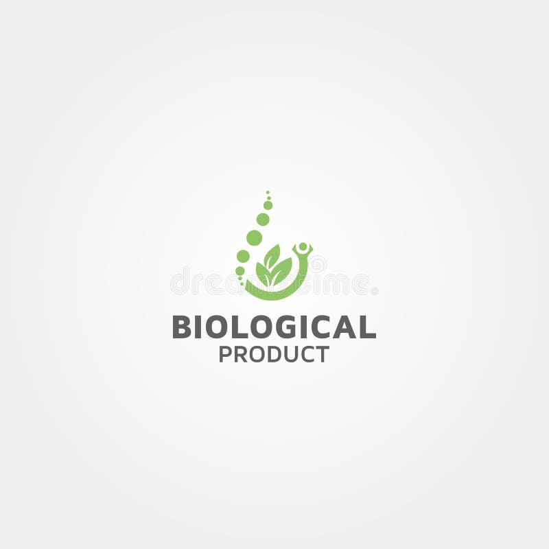 Biological Product Vector Logo Design Stock Vector - Illustration of ...